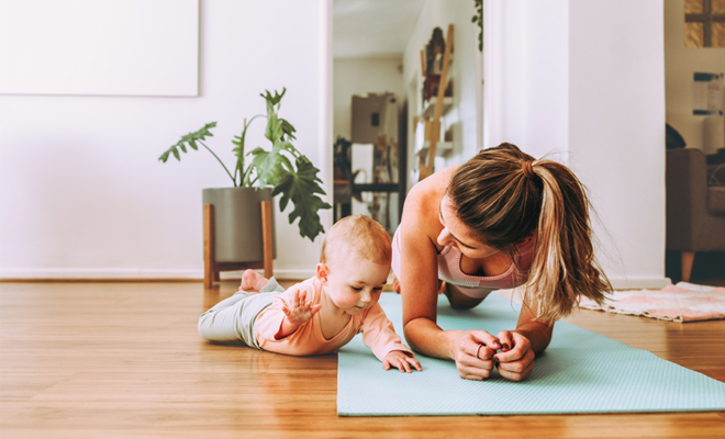 This Postnatal Workout Routine Builds Strength + Energy